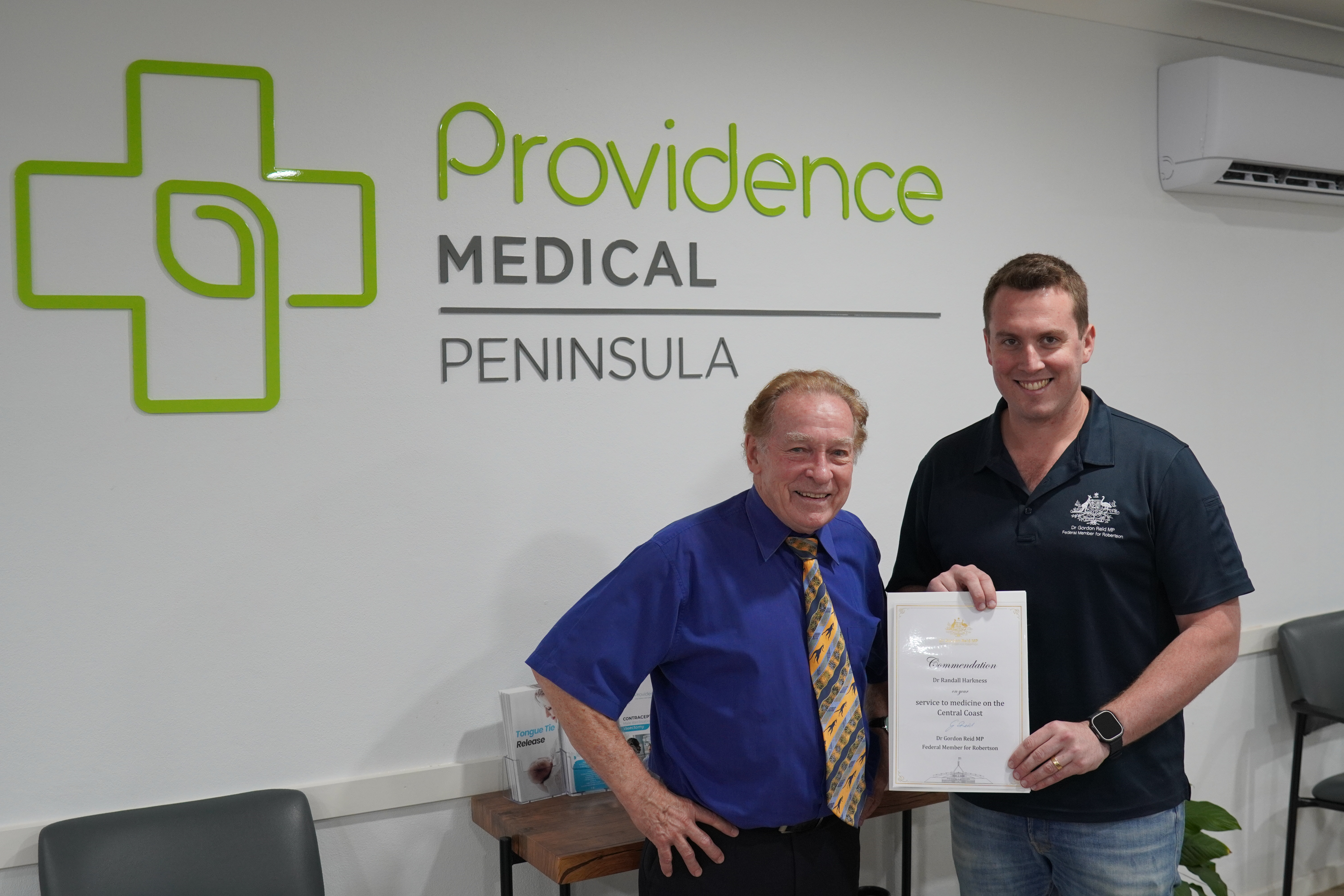 DR REID COMMENDS DOCTOR HARKNESS ON AMAZING MEDICAL CAREER